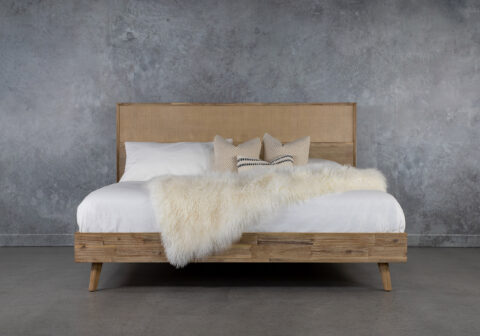 Andes Midcentury King Acacia Wood Bed | Muse & Merchant