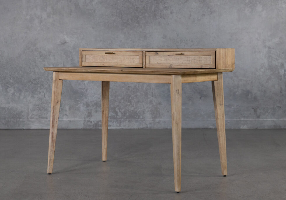 Andes 47" Acacia Wood 2-Drawer Desk | Muse & Merchant