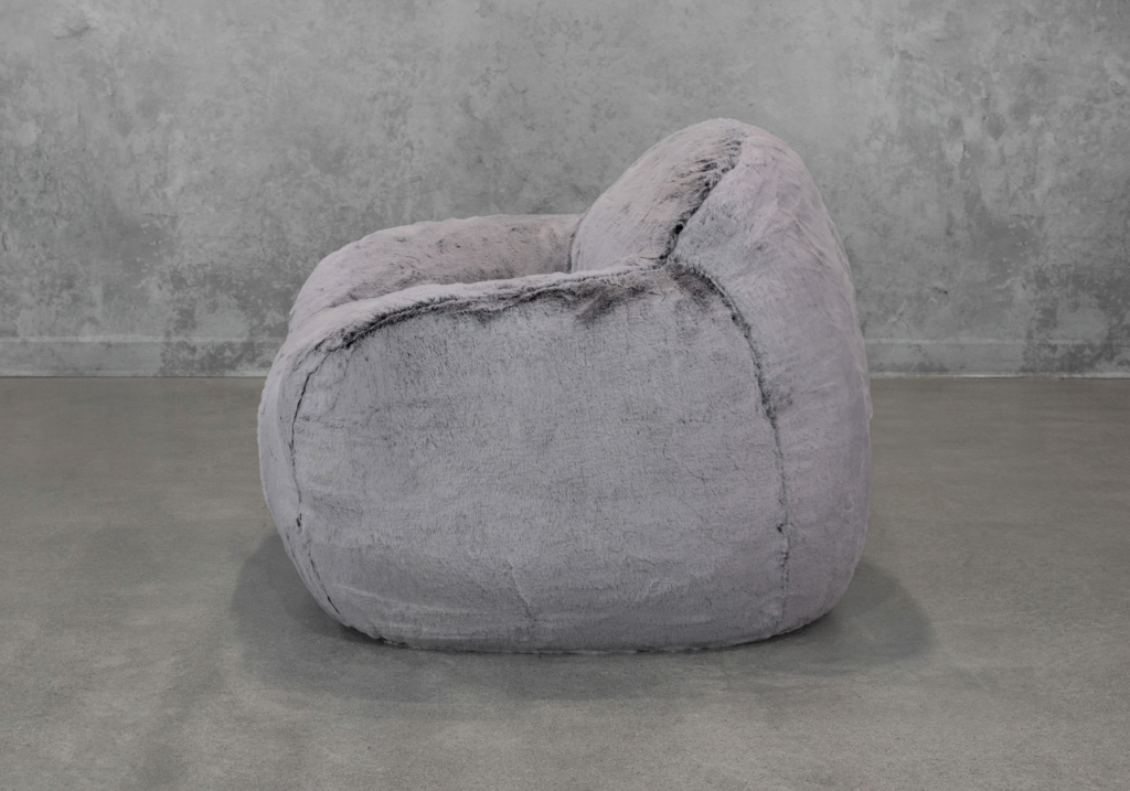 Teddy Grey Faux Fur Accent Chair | Muse & Merchant