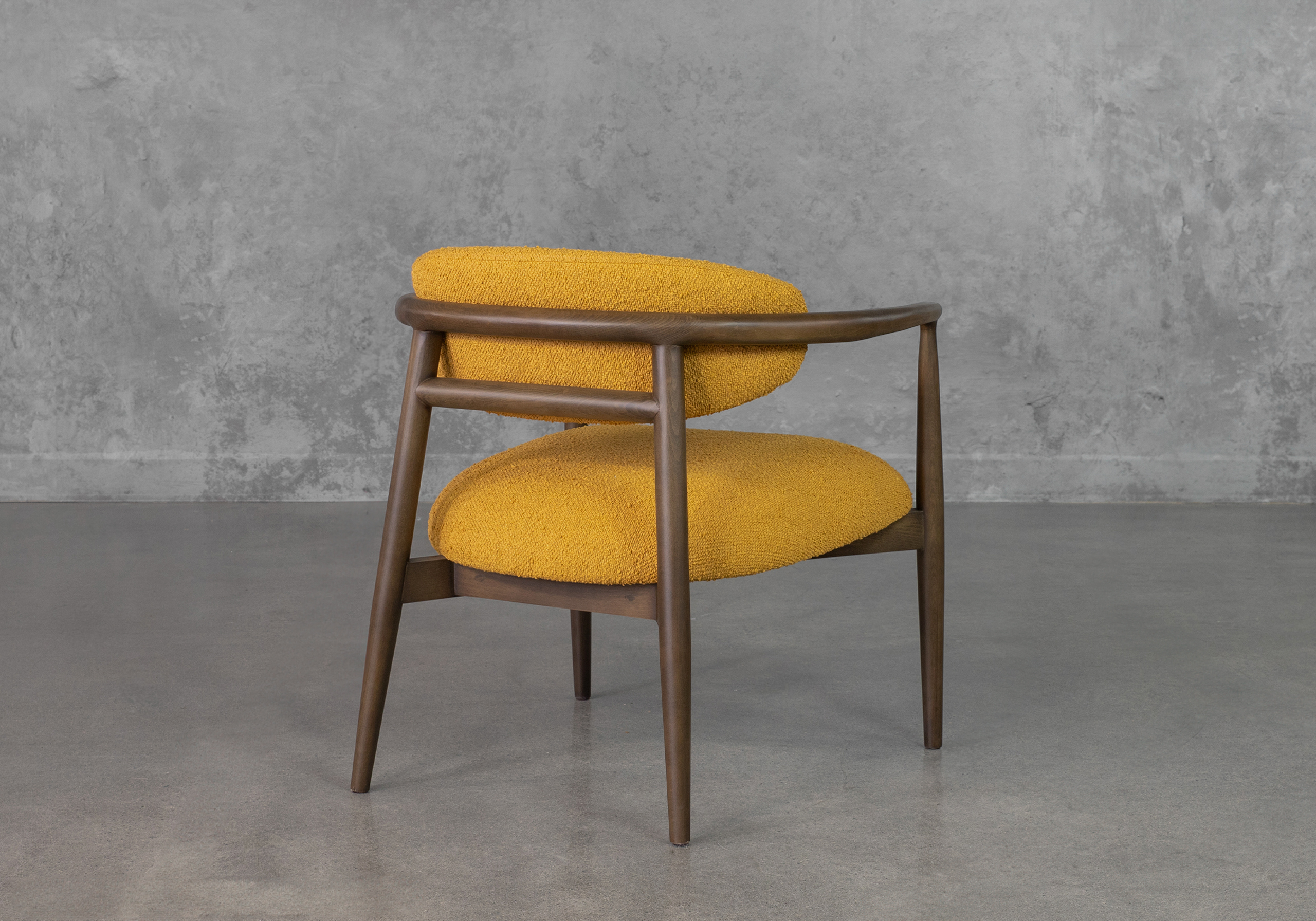 Elodie Mustard Fabric Accent Chair | Muse & Merchant