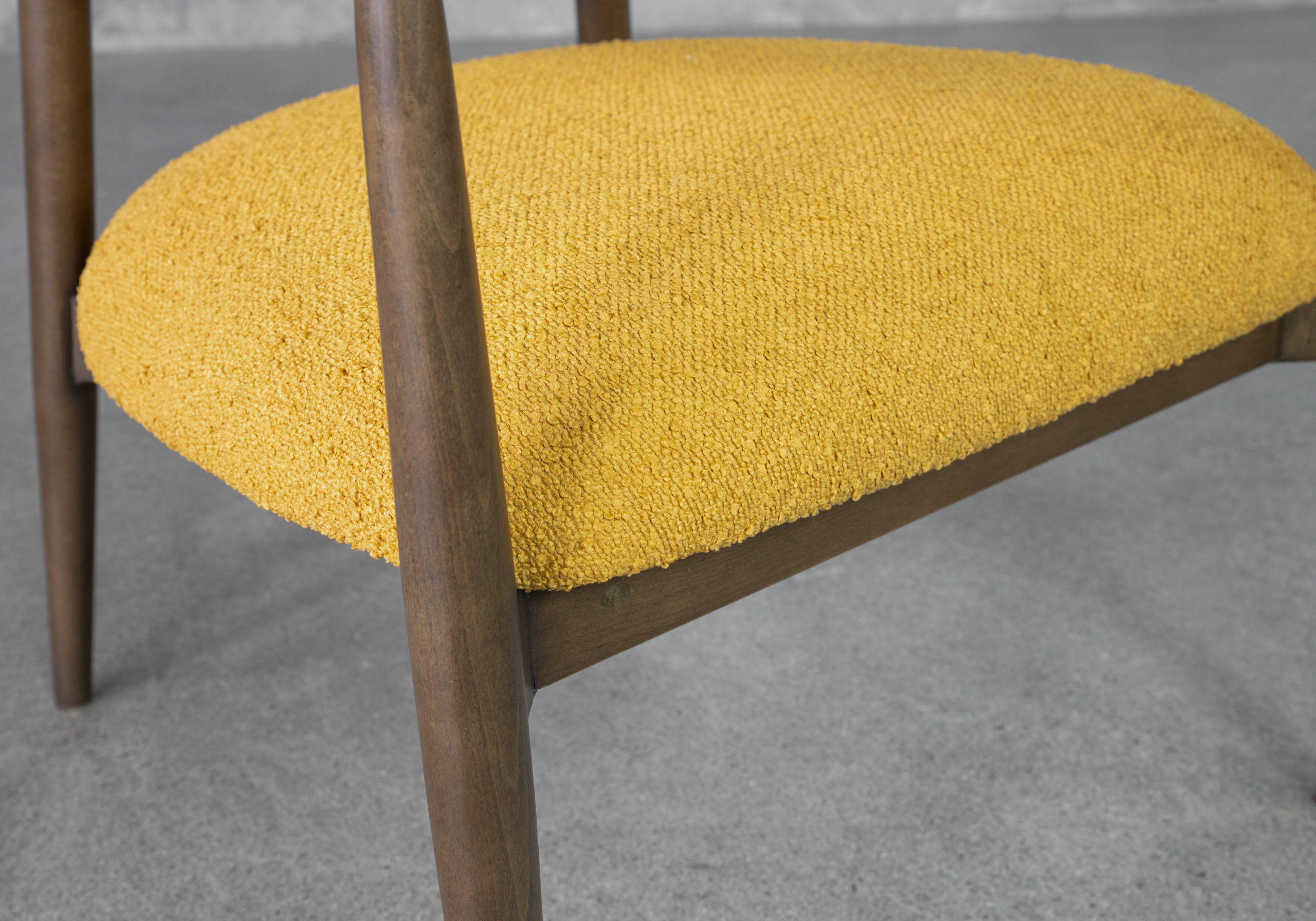 Elodie Mustard Fabric Accent Chair | Muse & Merchant