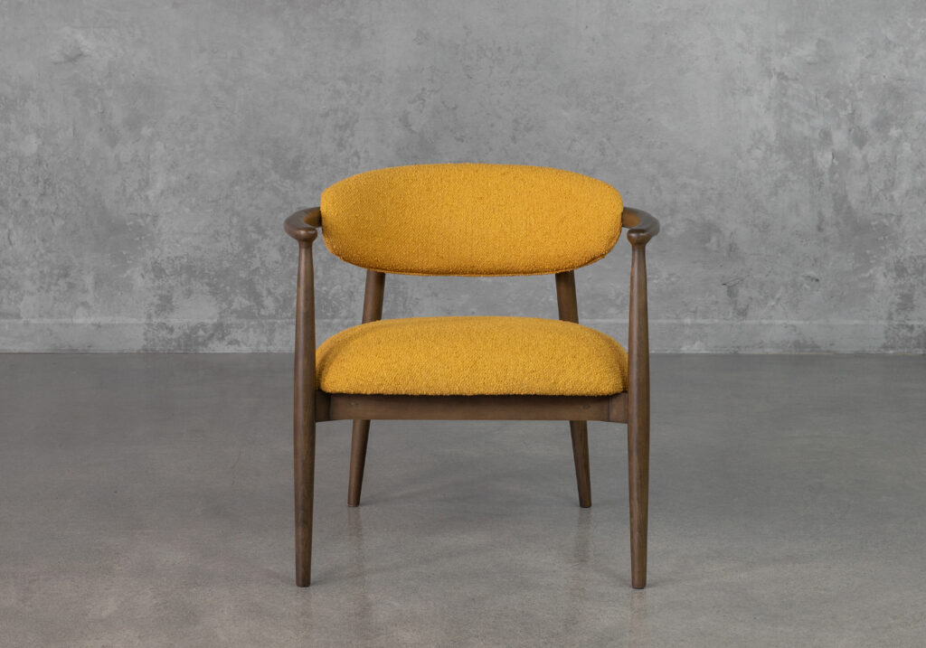 Elodie Mustard Fabric Accent Chair | Muse & Merchant