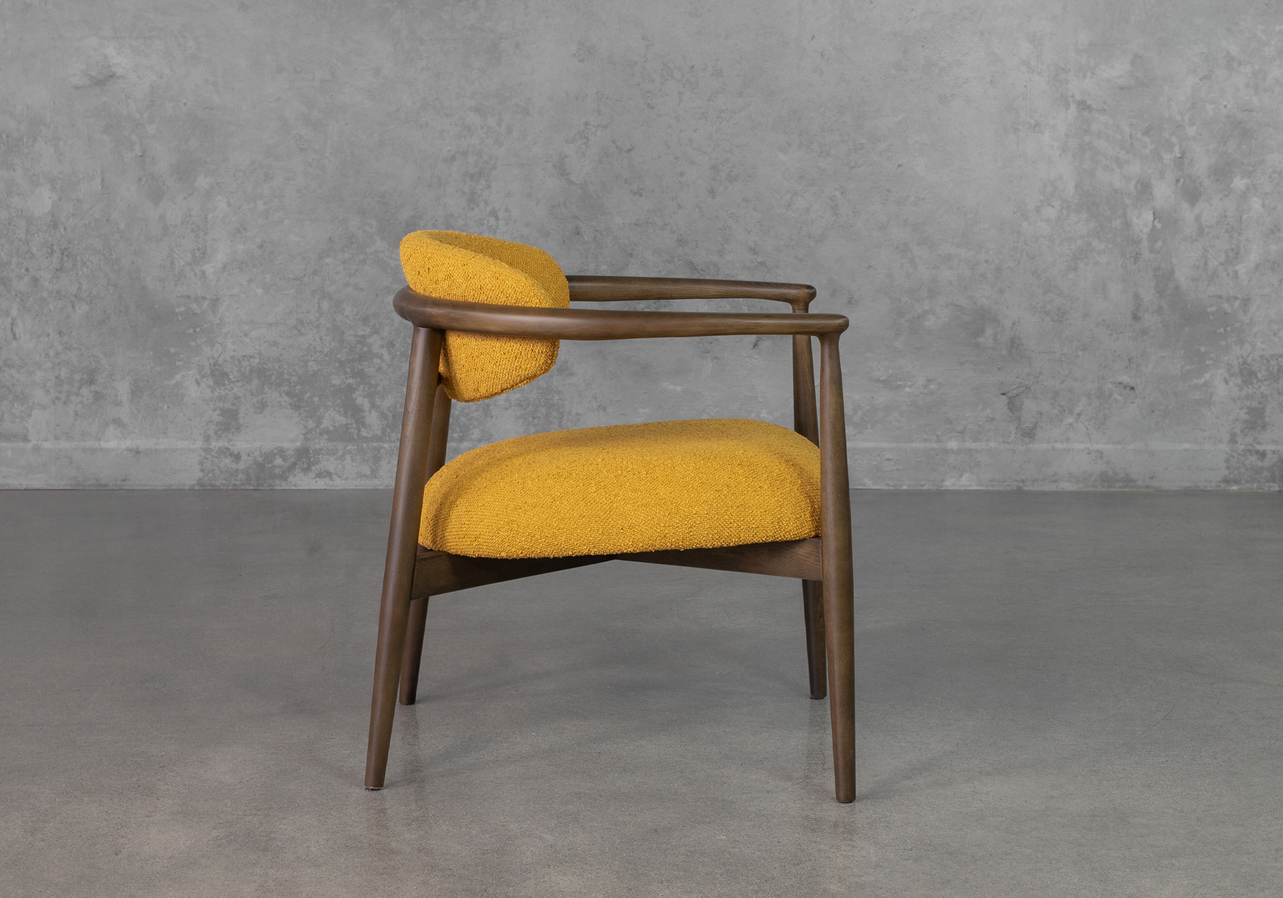 Elodie Mustard Fabric Accent Chair | Muse & Merchant