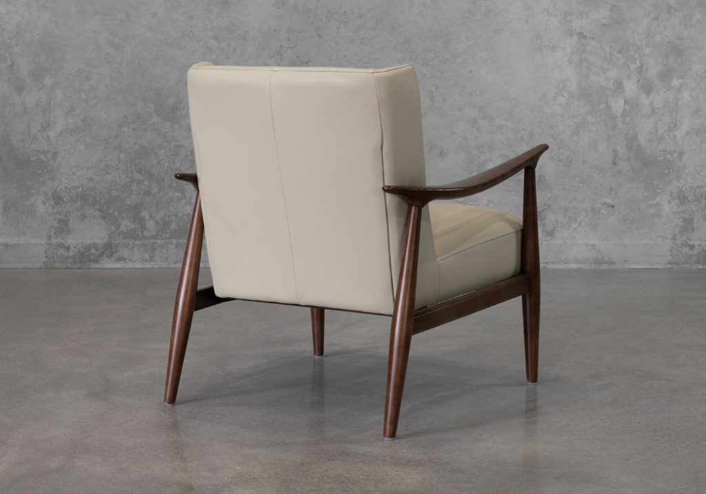 Clifton Cream Leather Accent Chair | Muse & Merchant
