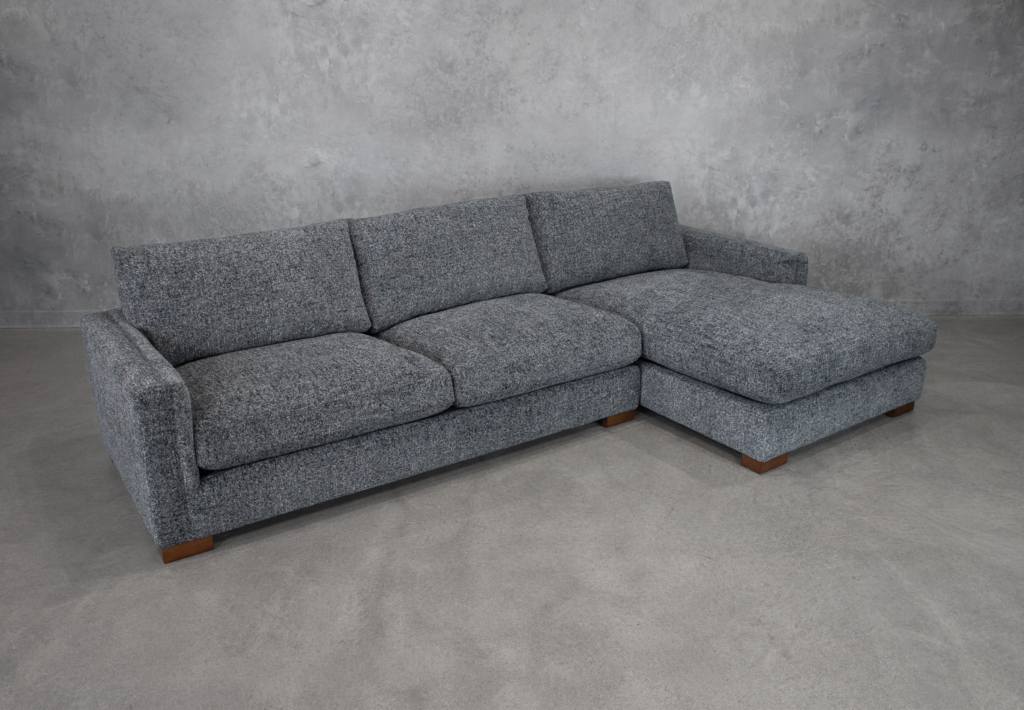 Bruce 2-Piece Sectional in Beck Granite | Muse & Merchant
