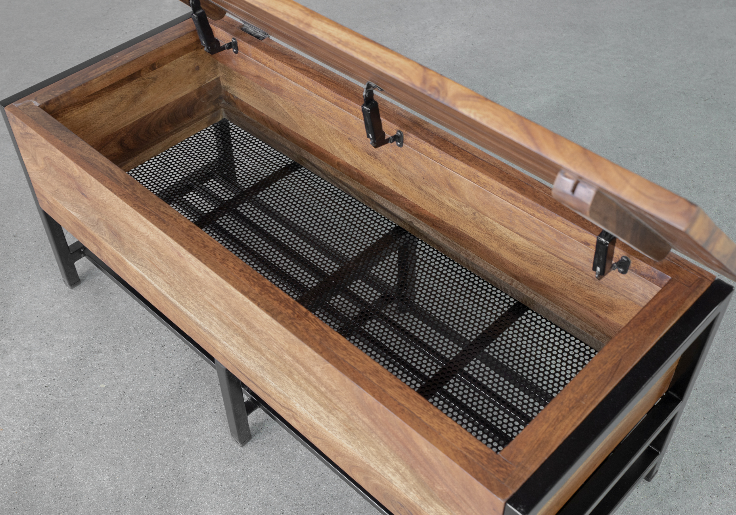 Terry 44" Entryway Storage Bench with Lift-Top | Muse & Merchant